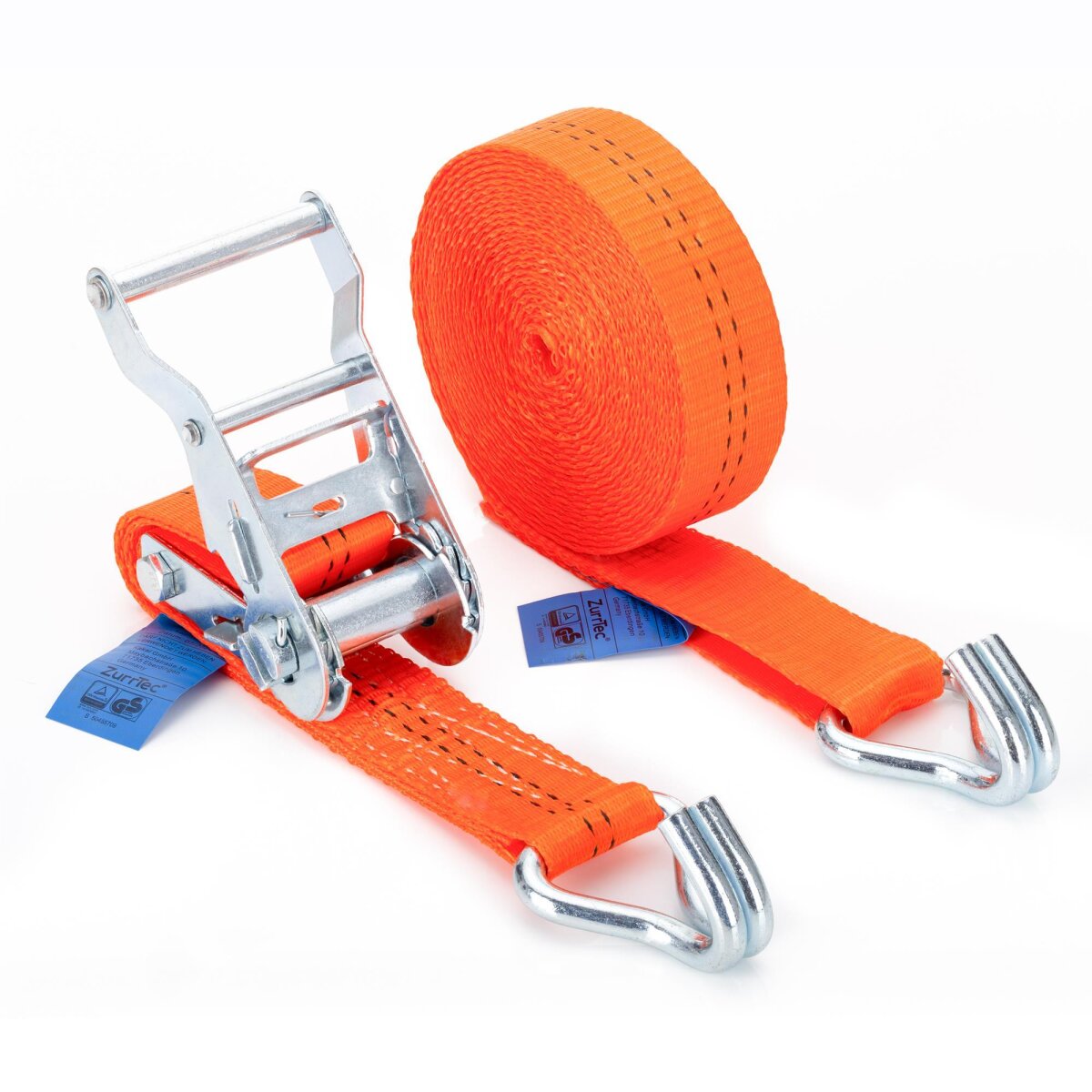 Spanngurt 4m LC 1000 / 2000 daN Orange zweiteilig 35mm, 5,95